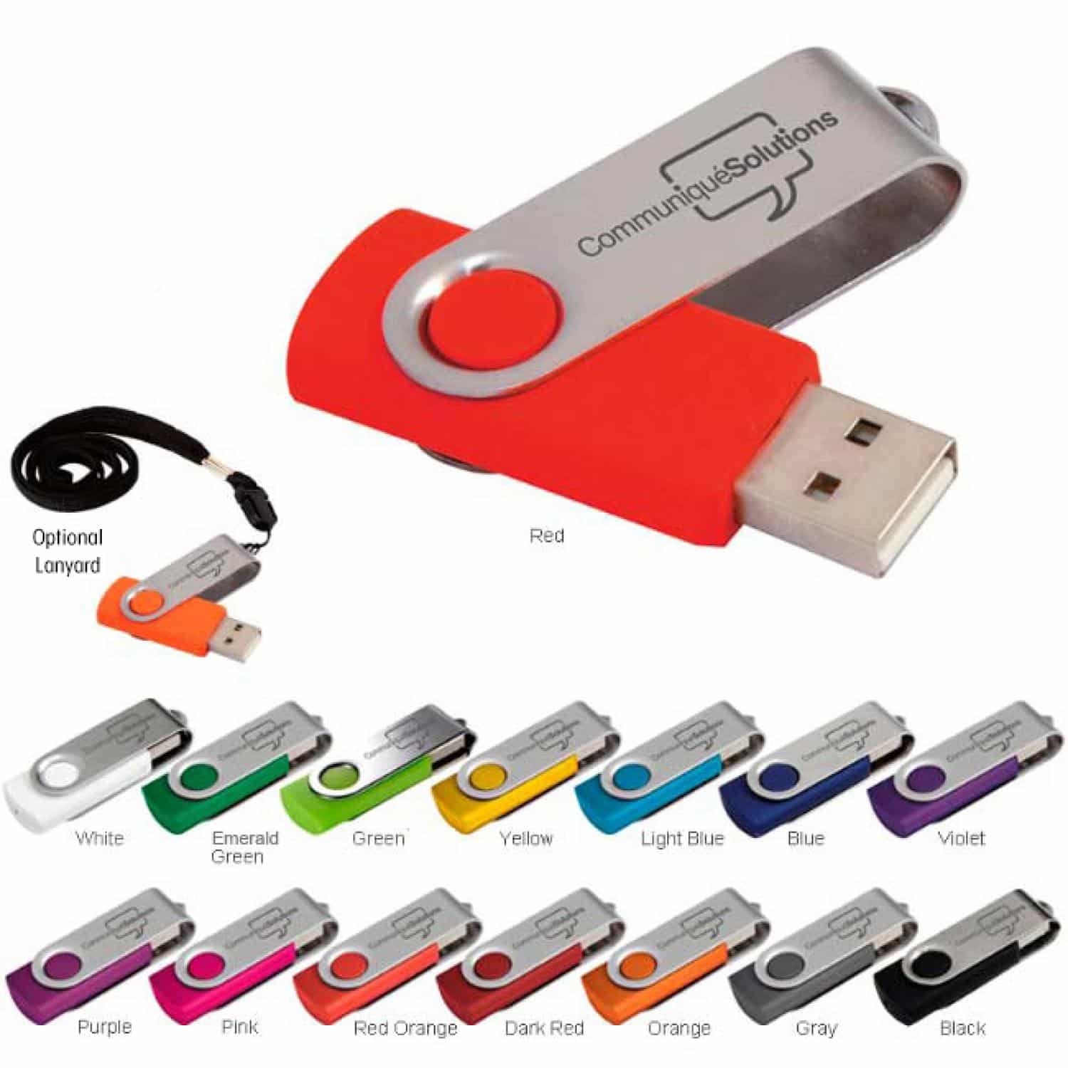 Custom Universal Source® 1 GB Folding USB 2.0 Flash Drive with Logo ...