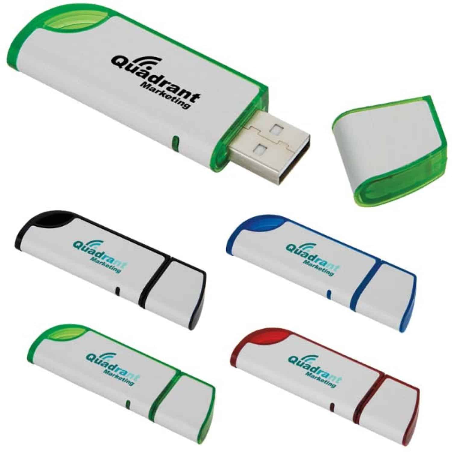 Custom Universal Source® 2 GB Slanted USB 2.0 Flash Drive with Logo ...