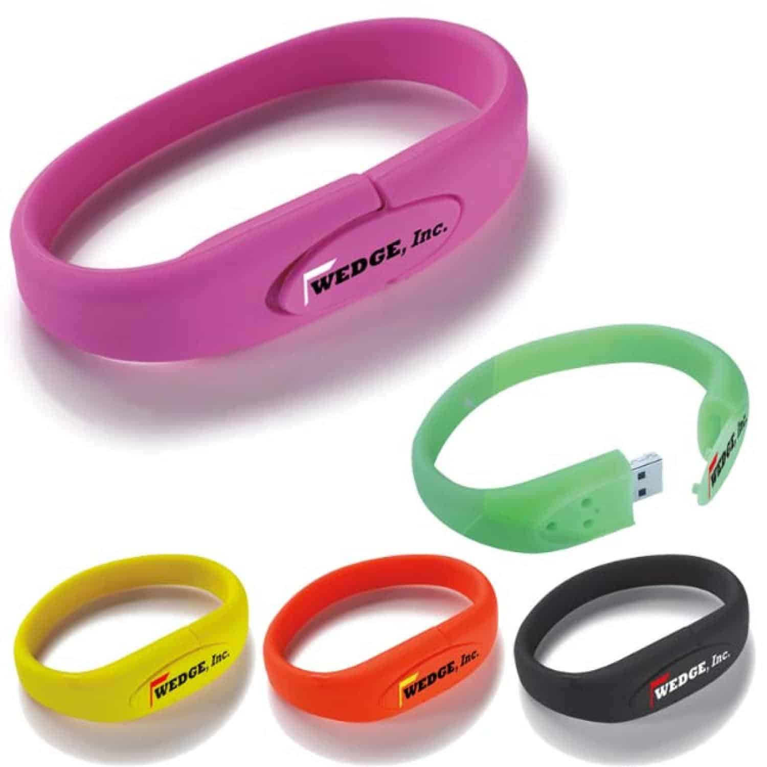 Universal Source® 8 GB Wrist Band USB 2.0 Flash Drive – Branded USB ...